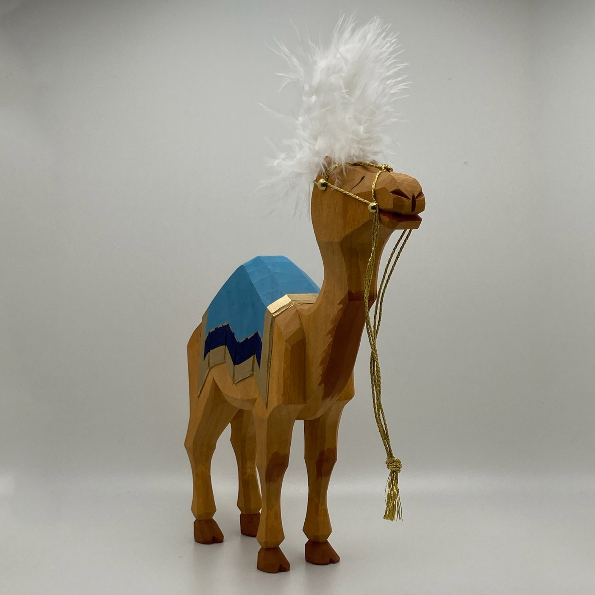 Camel, Standing, with Reins and Feathers | The Magi's Gift